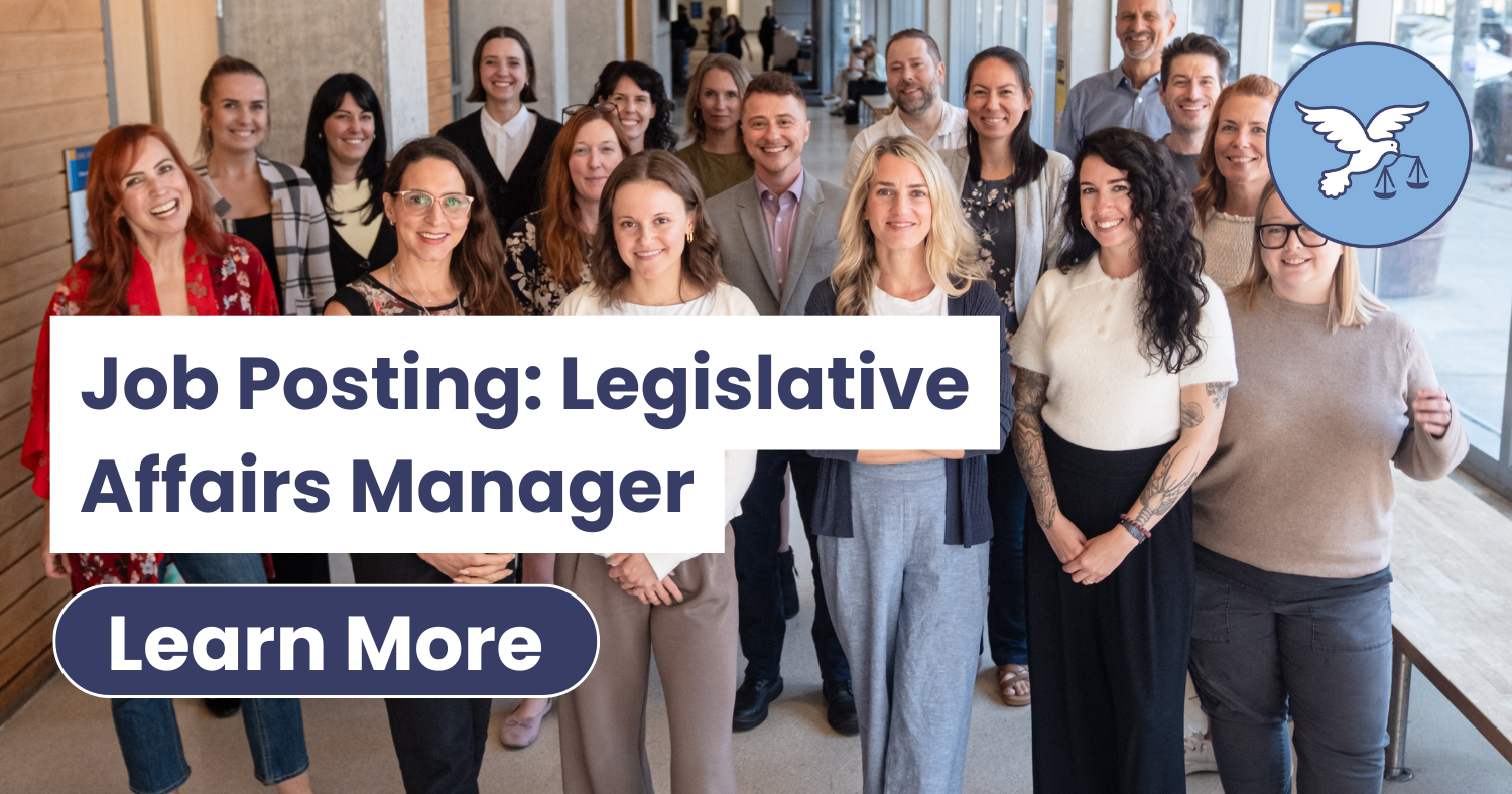 Job Posting: Legislative Affairs Manager - Animal Justice